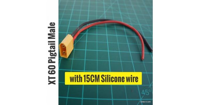 XT60 Male Pigtail Connector (15CM Silicon Wire ) – My Blog